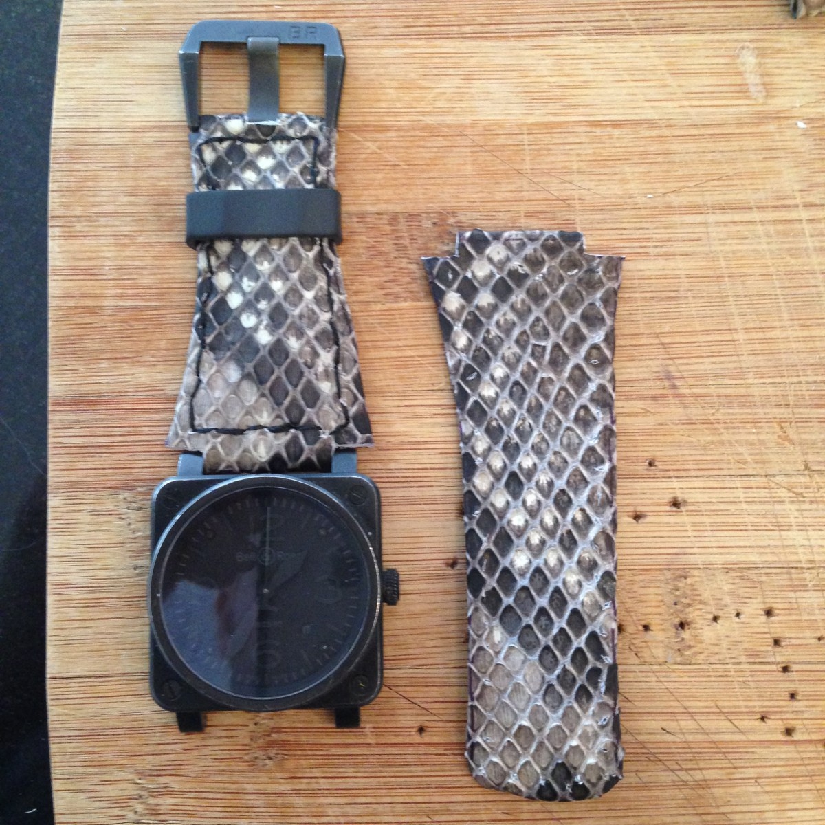 Make your own snakeskin watch band | ultimatemancavebuild