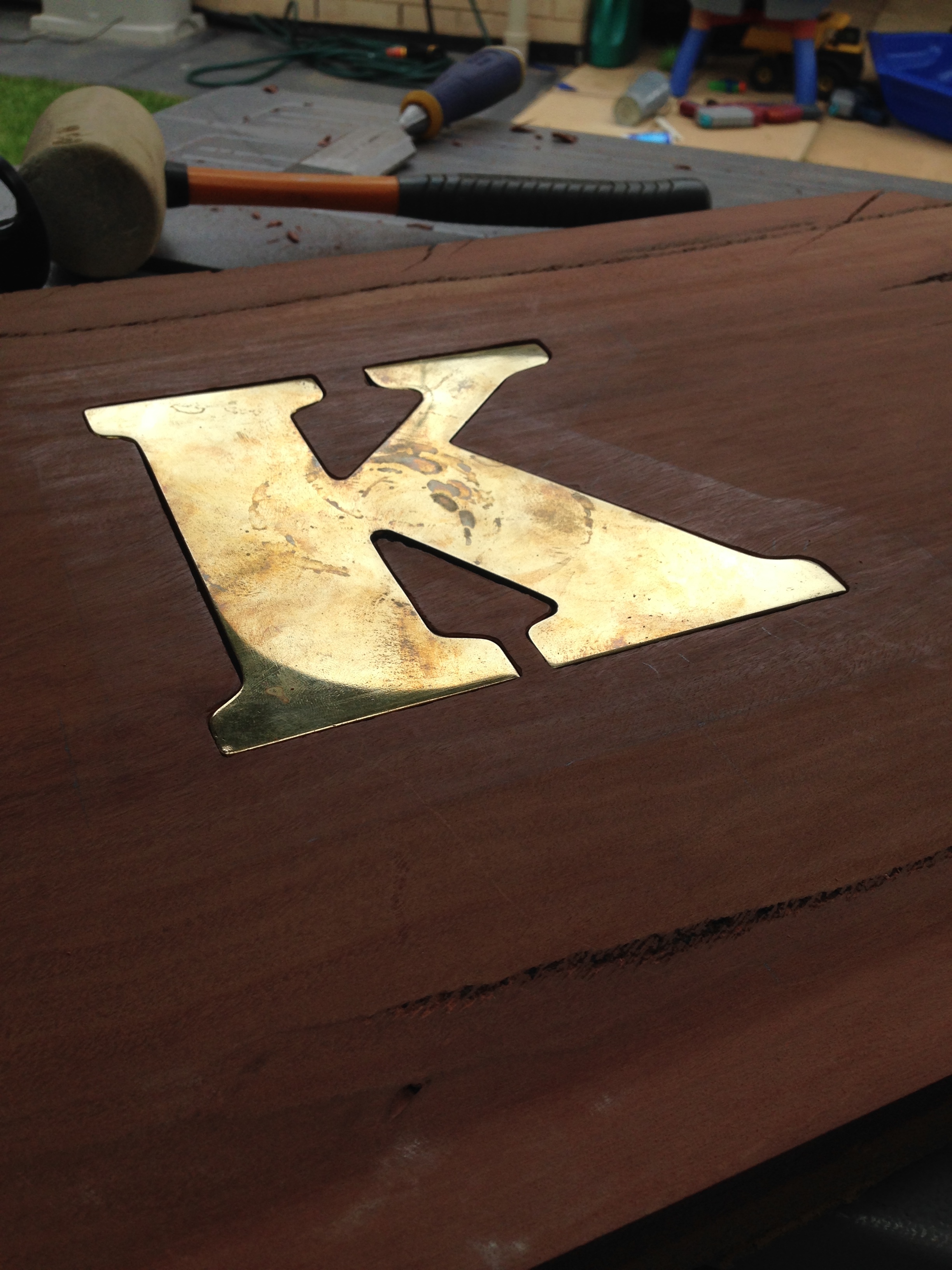 Bar top inlay continues | ultimatemancavebuild