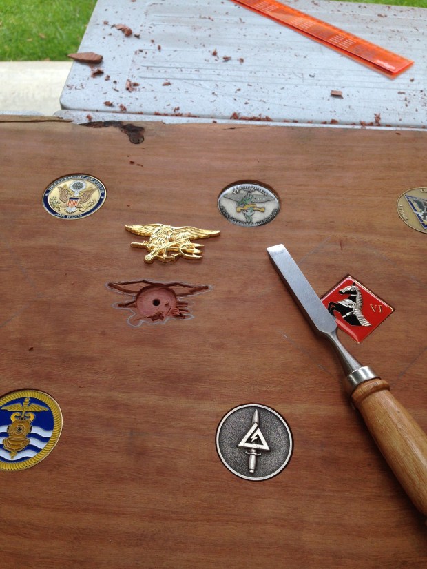 Bar Top coin inlay finally finished | ultimatemancavebuild