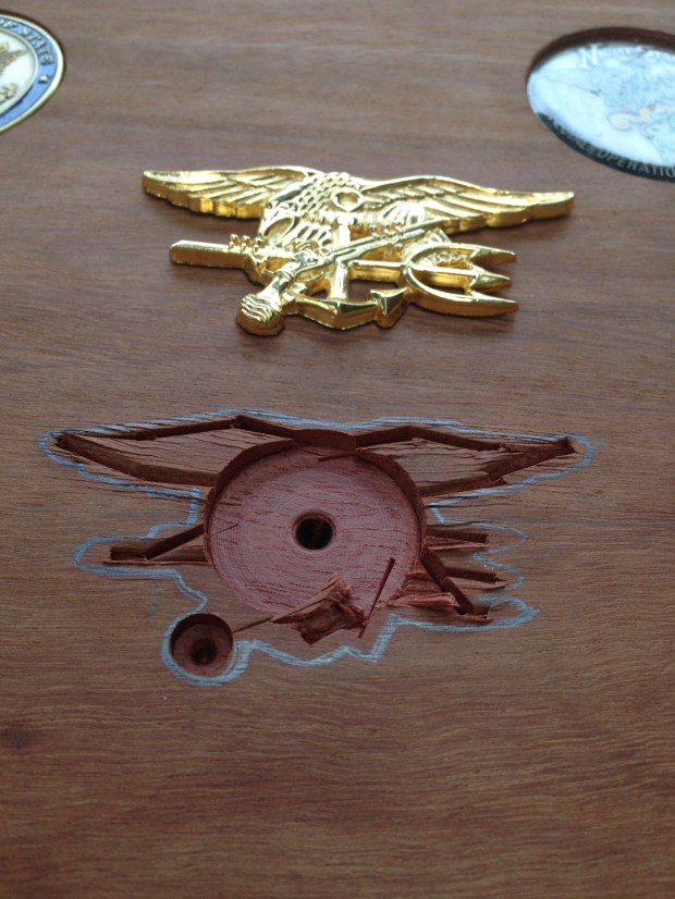Bar Top coin inlay finally finished | ultimatemancavebuild