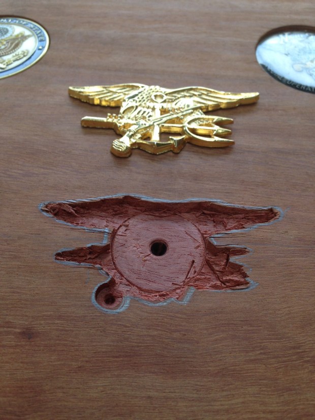 Bar Top coin inlay finally finished | ultimatemancavebuild